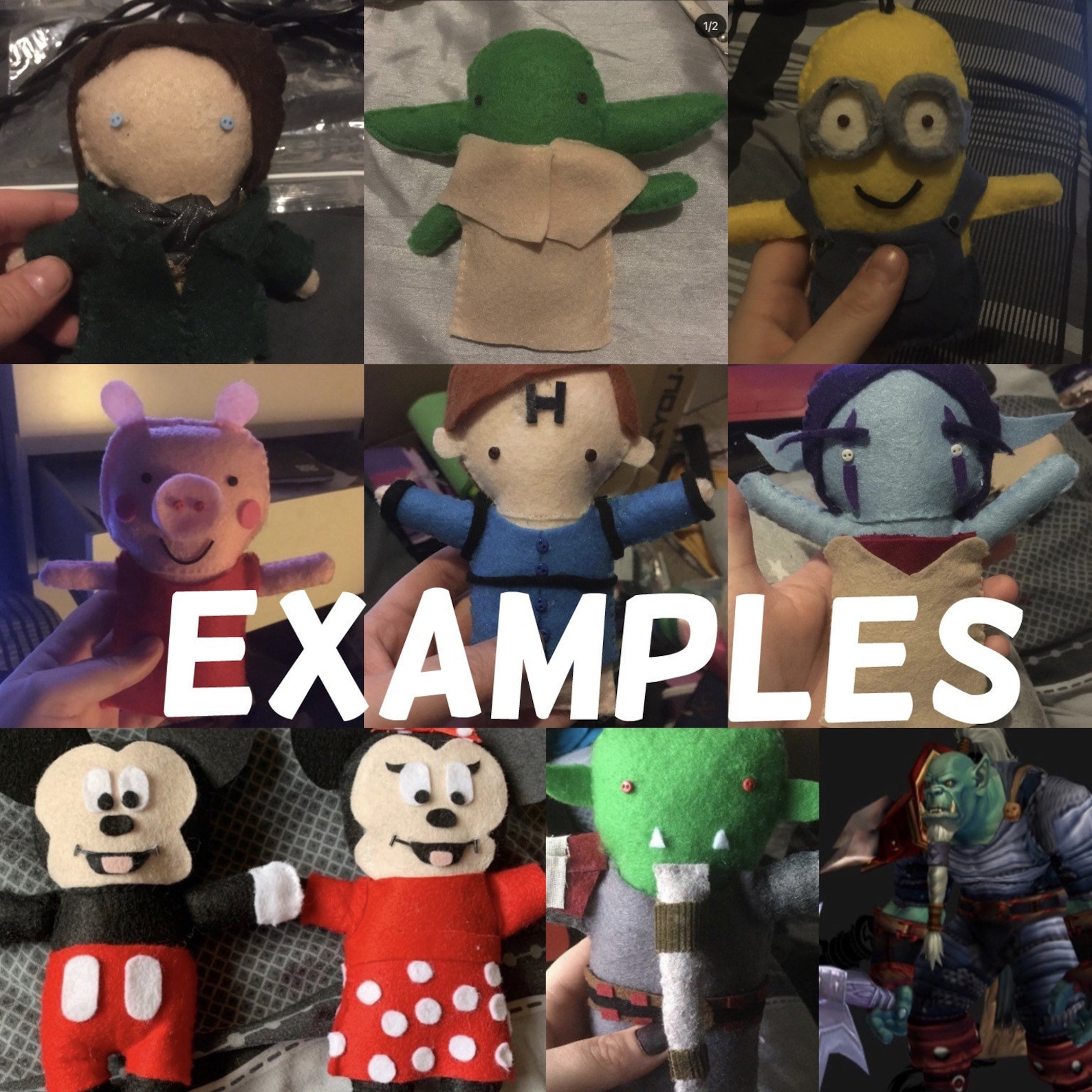 Handmade Custom Any Character Figure Plush Made to Order | Etsy