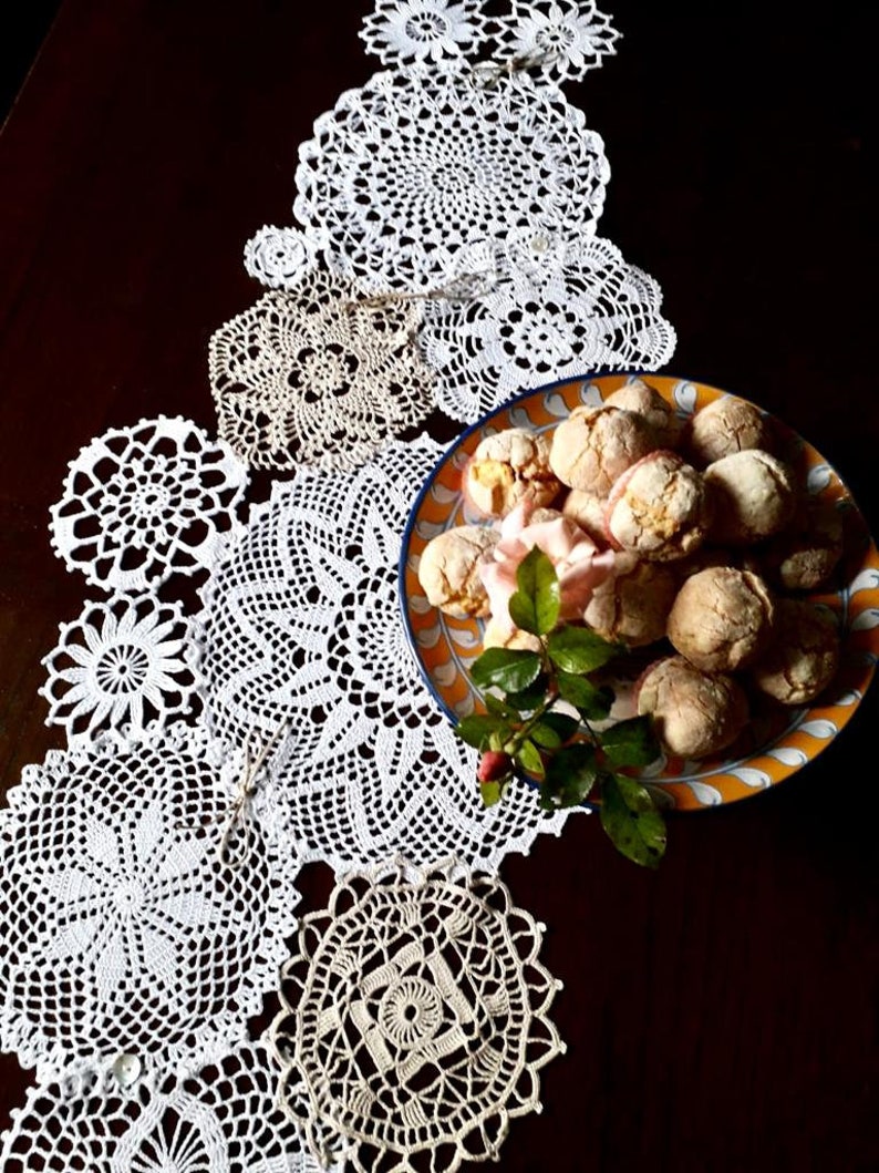 Elegant Handmade Crochet Centerpiece Handmade in Italy - Etsy UK