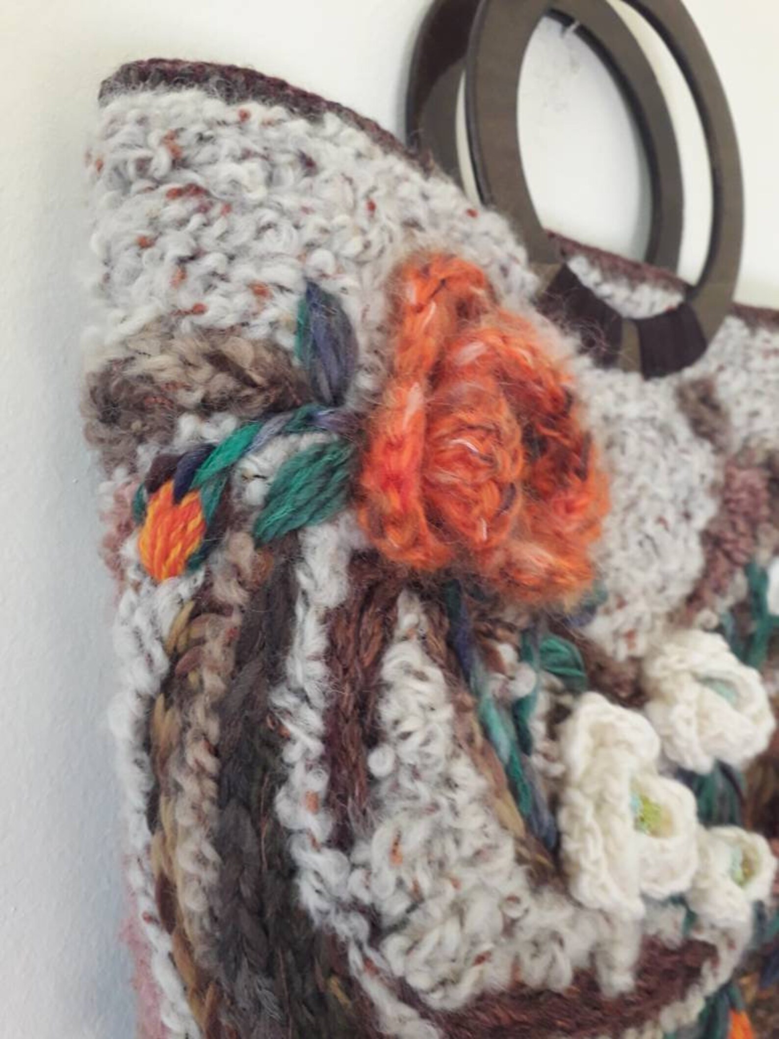 Freeform Bag in Crochet and Embroidery With Various Colors - Etsy