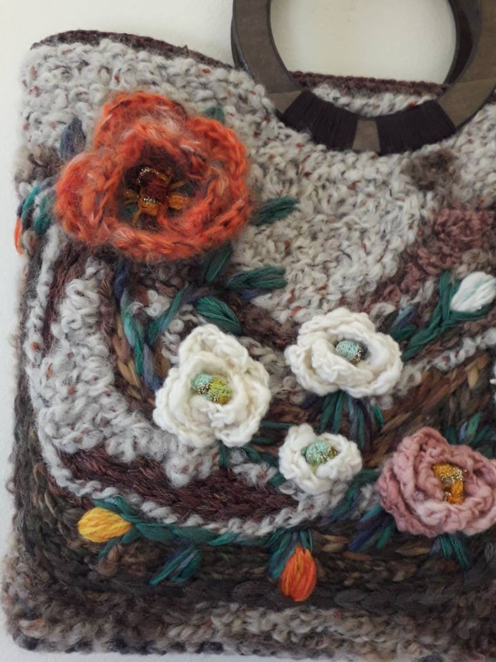 Freeform Bag in Crochet and Embroidery With Various Colors - Etsy