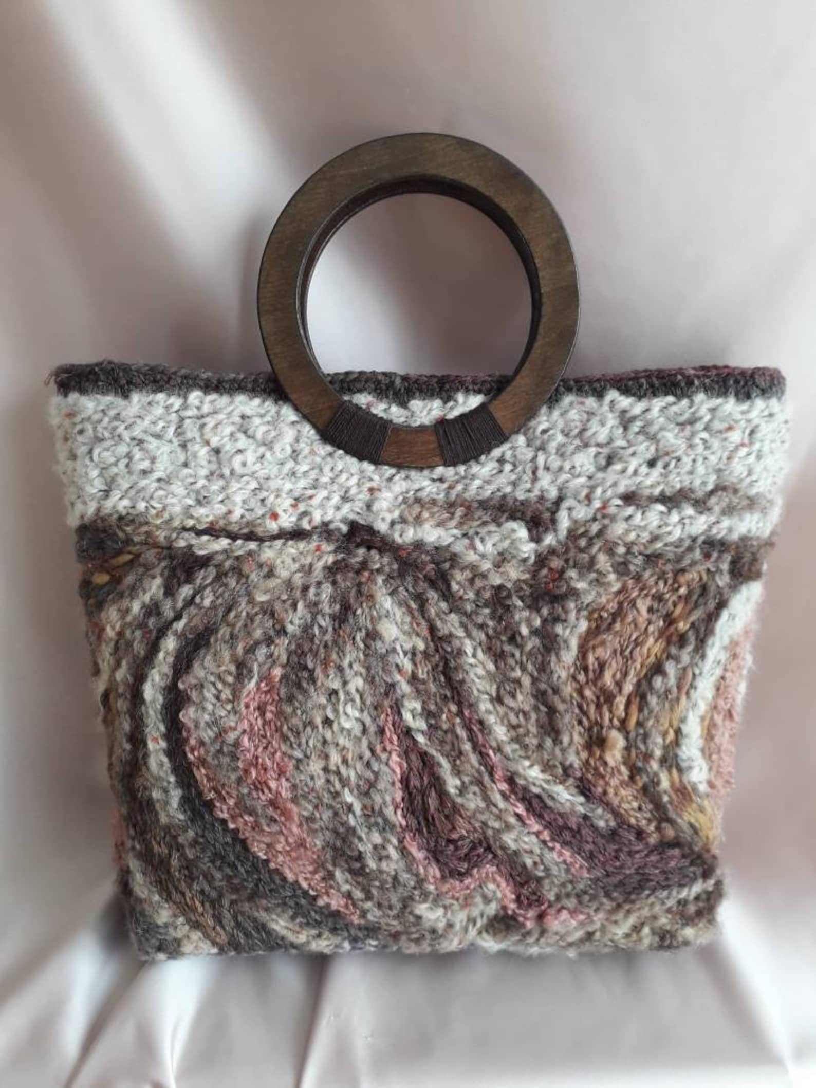 Freeform Bag in Crochet and Embroidery With Various Colors - Etsy