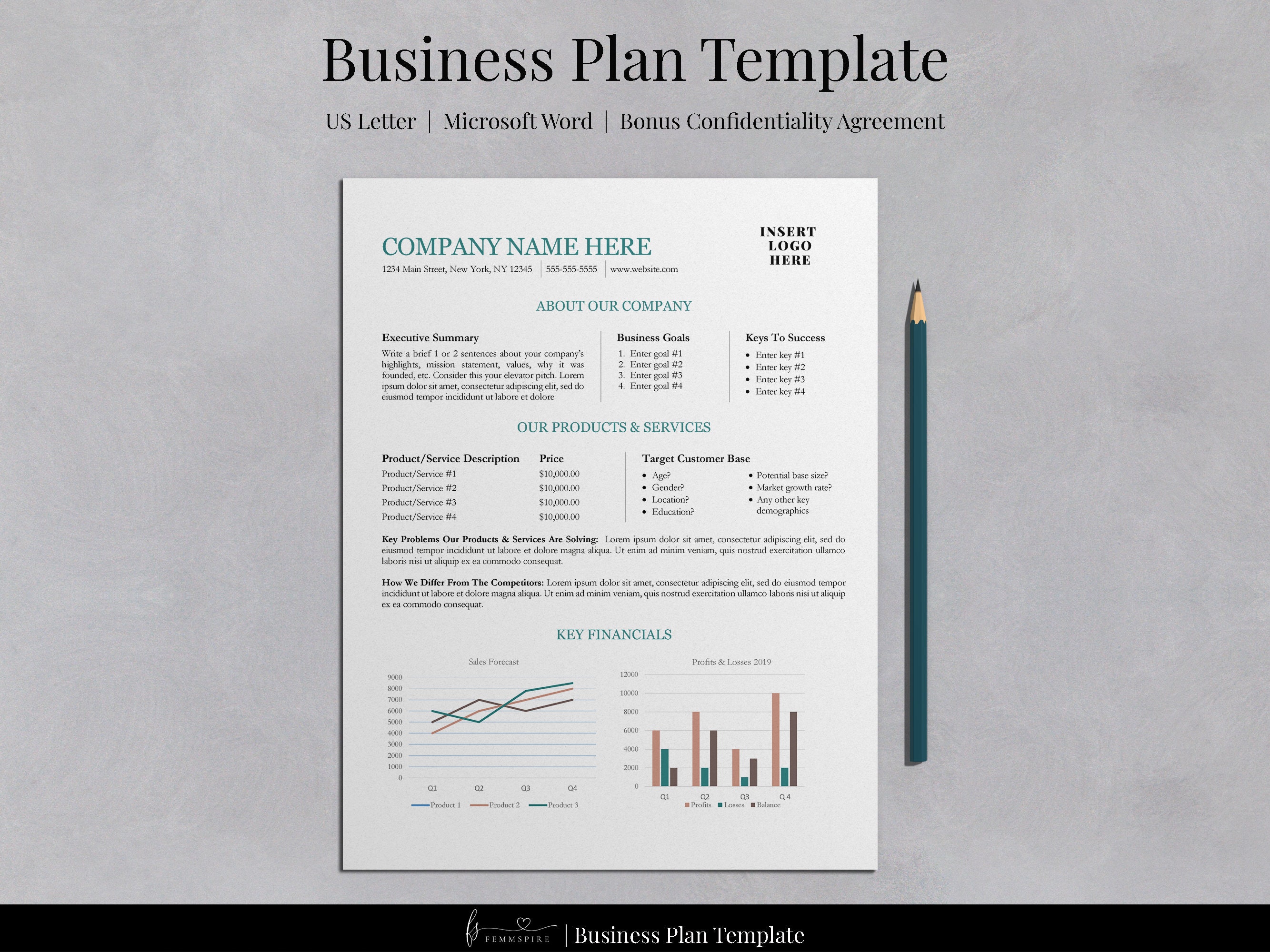 Business Plan Template Template for Startup Businesses Business ...