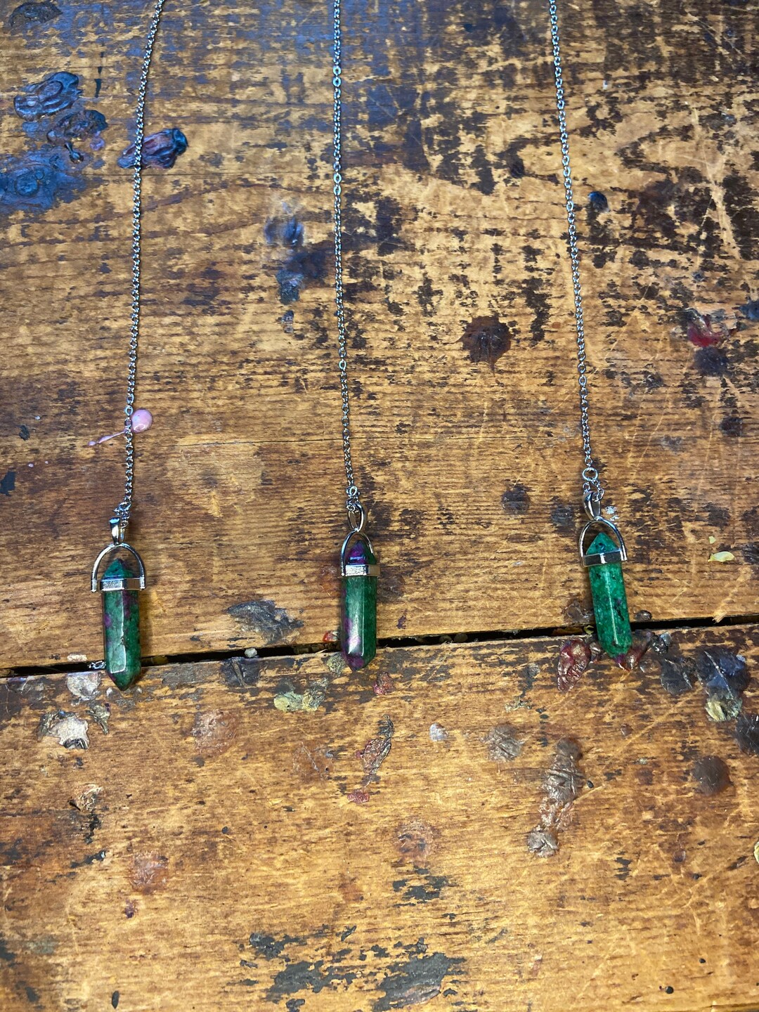 Ruby in Zoisite Pendulum - Etsy