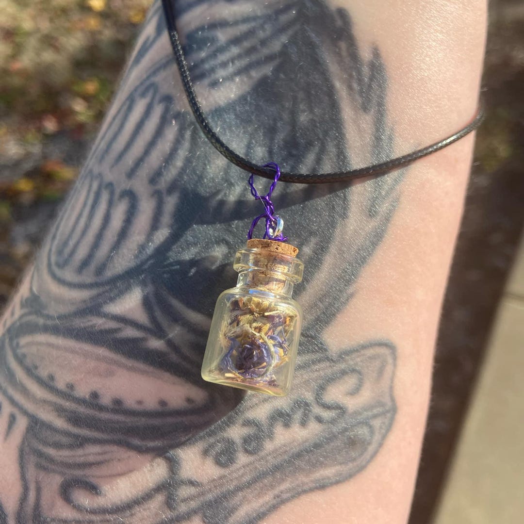 Pendant of Intuitive Hope Spell Jar Necklace - Etsy