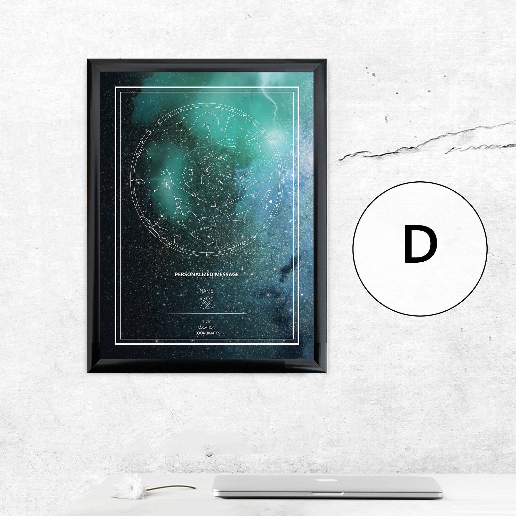 Carte des étoiles personnalisée Impression de carte de ciel - Etsy France