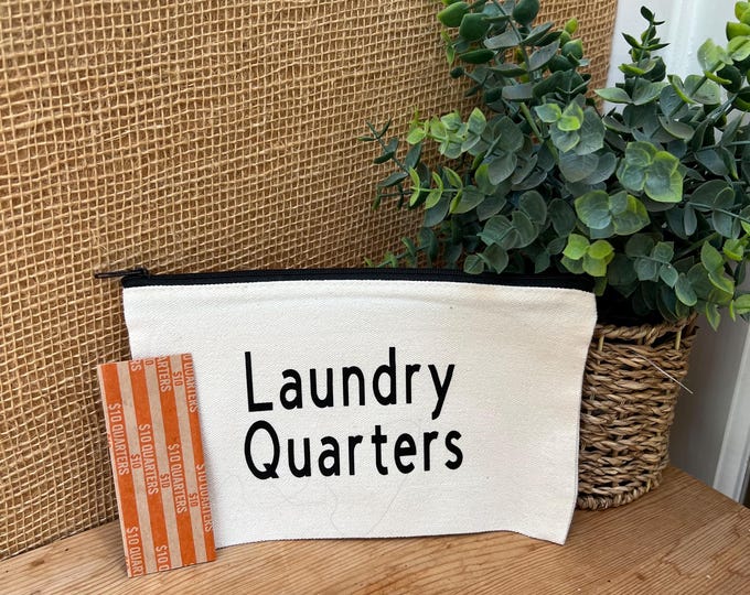 Canvas Bag "laundry Quarters" for Your College Student - Storage Sack ...
