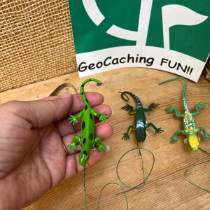 Geocache Lizard Gecko Micro Cache - Caching Container Hide & Seek Cache ...