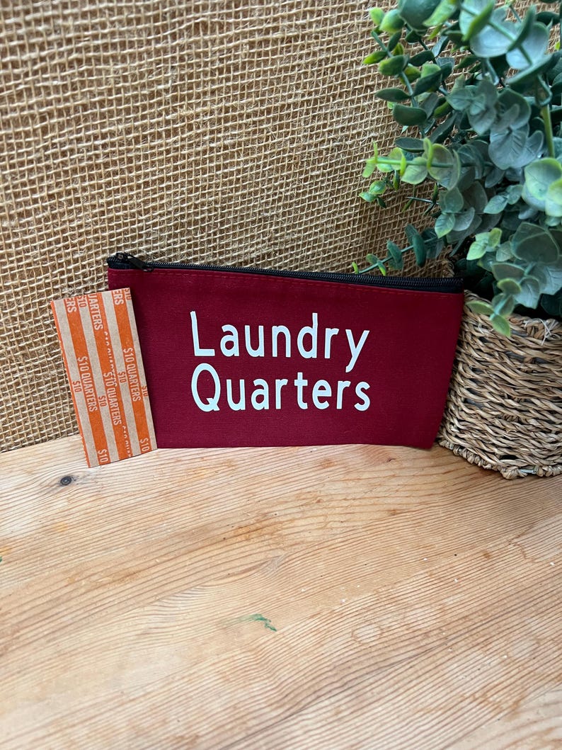 Canvas Bag Mauve Maroon "laundry Quarters" for Your College Student ...