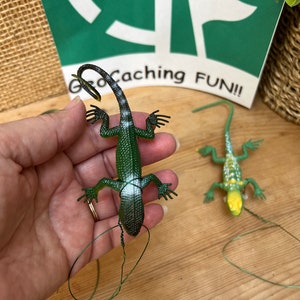 Geocache Lizard Gecko Micro Cache - Caching Container Hide & Seek Cache ...