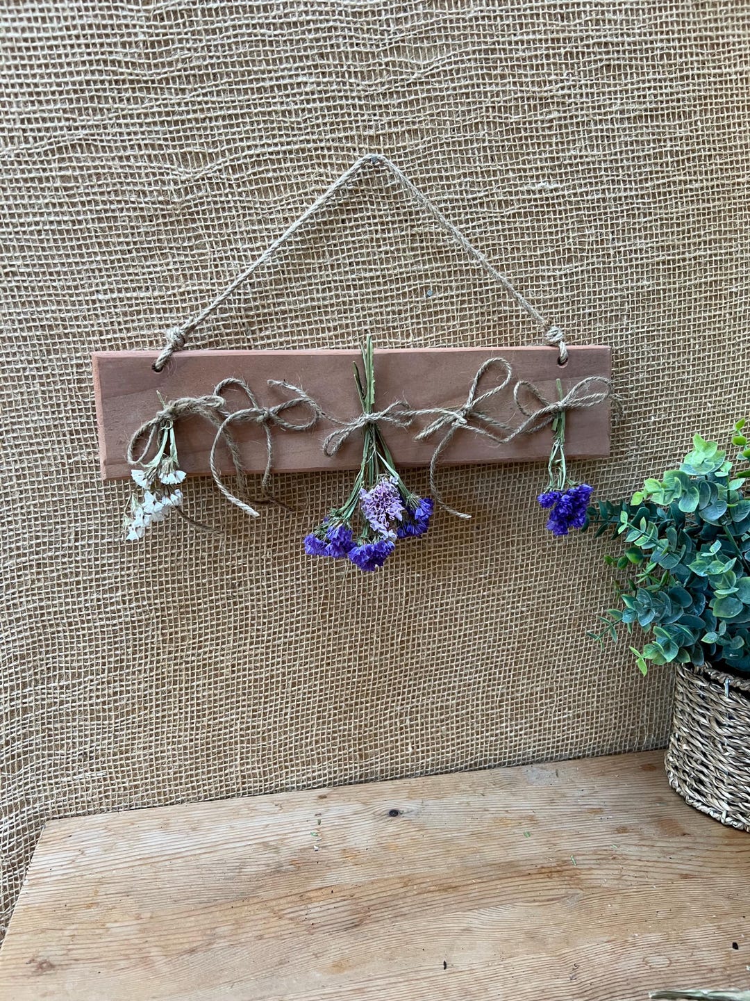 Flower or Herb Drying Rack Small Rustic Farm Decor - Boho Decor - Dried ...