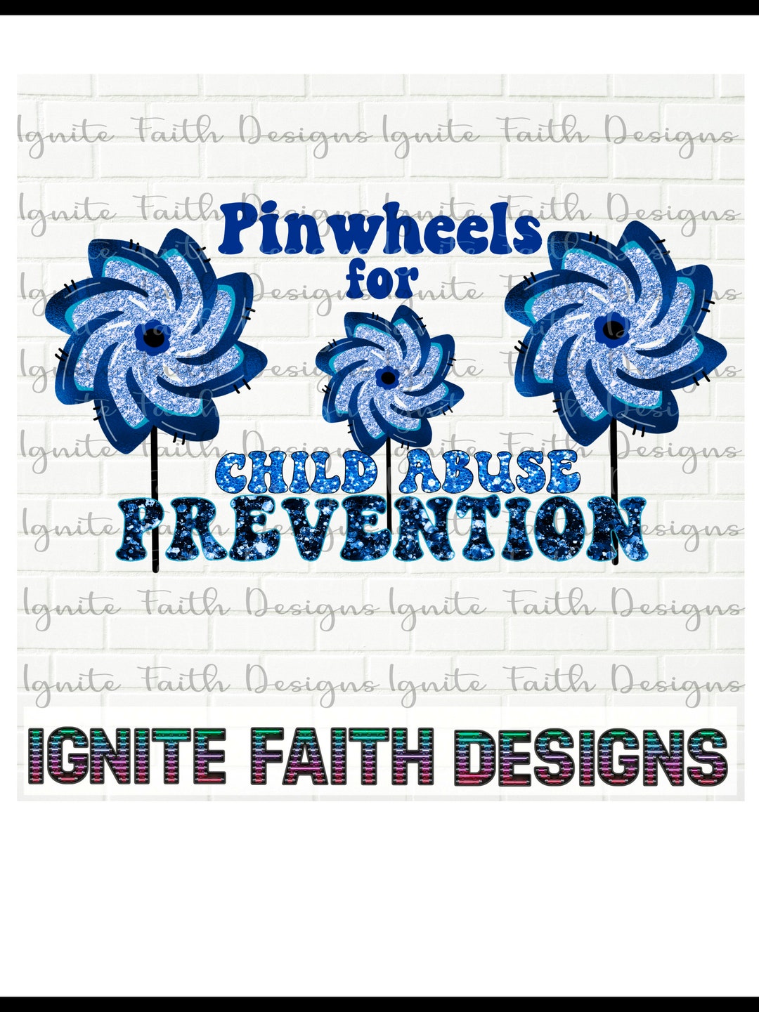 Pinwheels for Prevention Child Abuse Awareness DIGITAL DOWNLOAD-PNG - Etsy