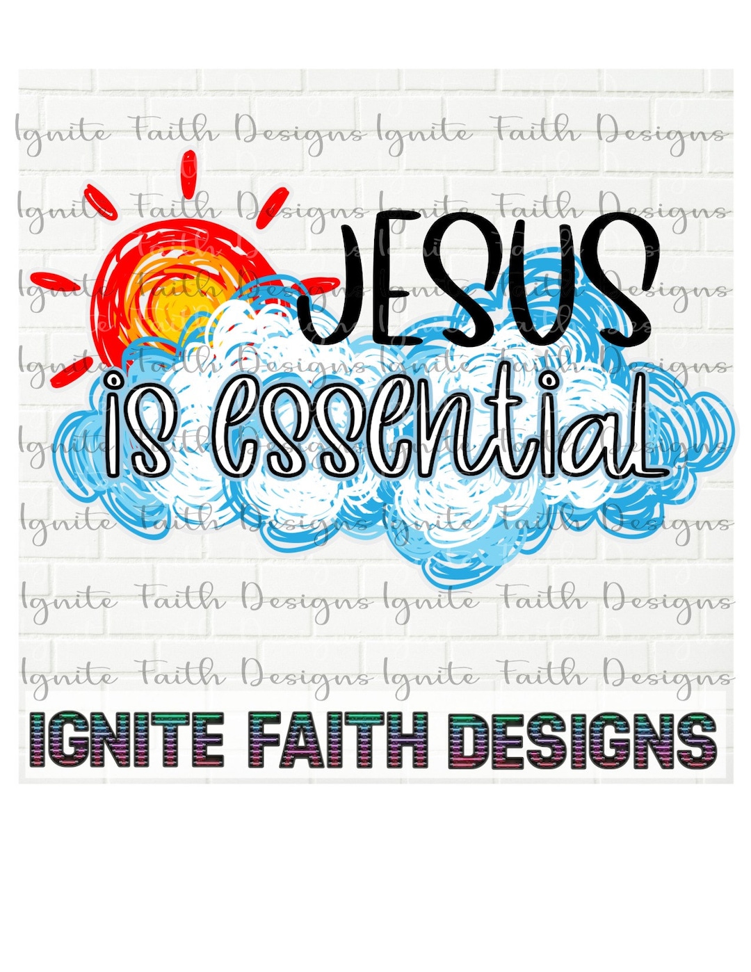 Jesus is Essential DIGITAL DOWNLOAD-PNG - Etsy