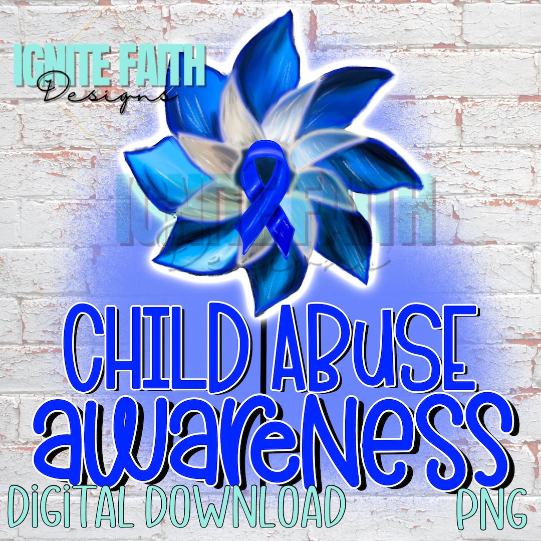 Child Abuse Awareness DIGITAL DOWNLOAD-PNG - Etsy