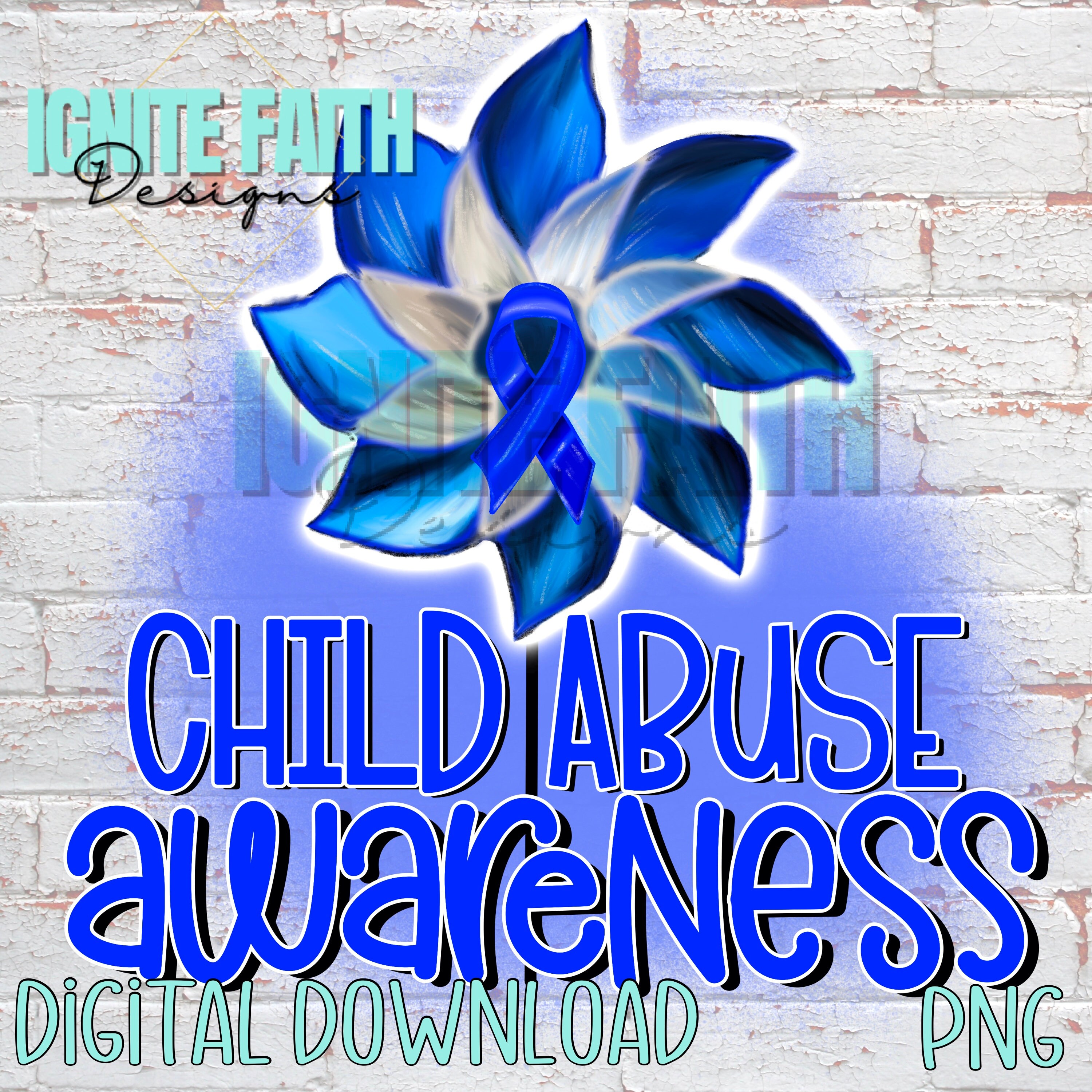 Child Abuse Awareness DIGITAL DOWNLOAD-PNG - Etsy