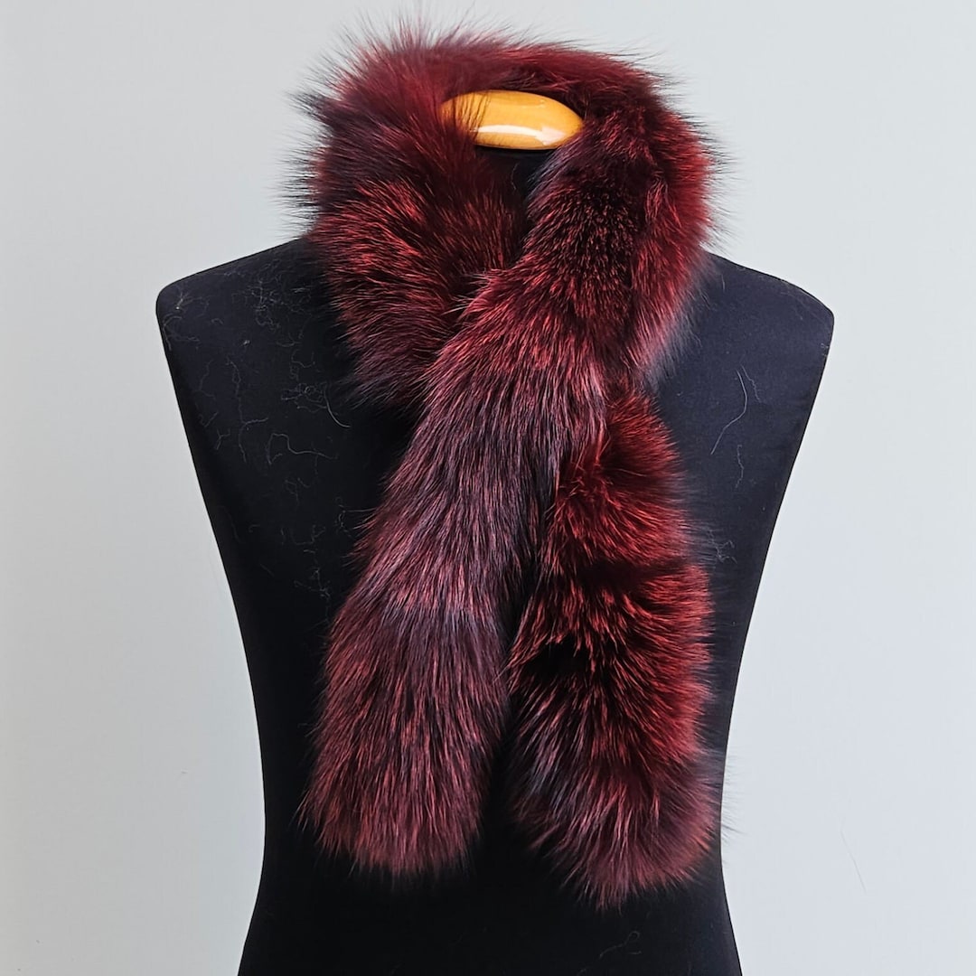 Fur Scarf, Real Fox Fur Scarf, Fur Scarf - Etsy