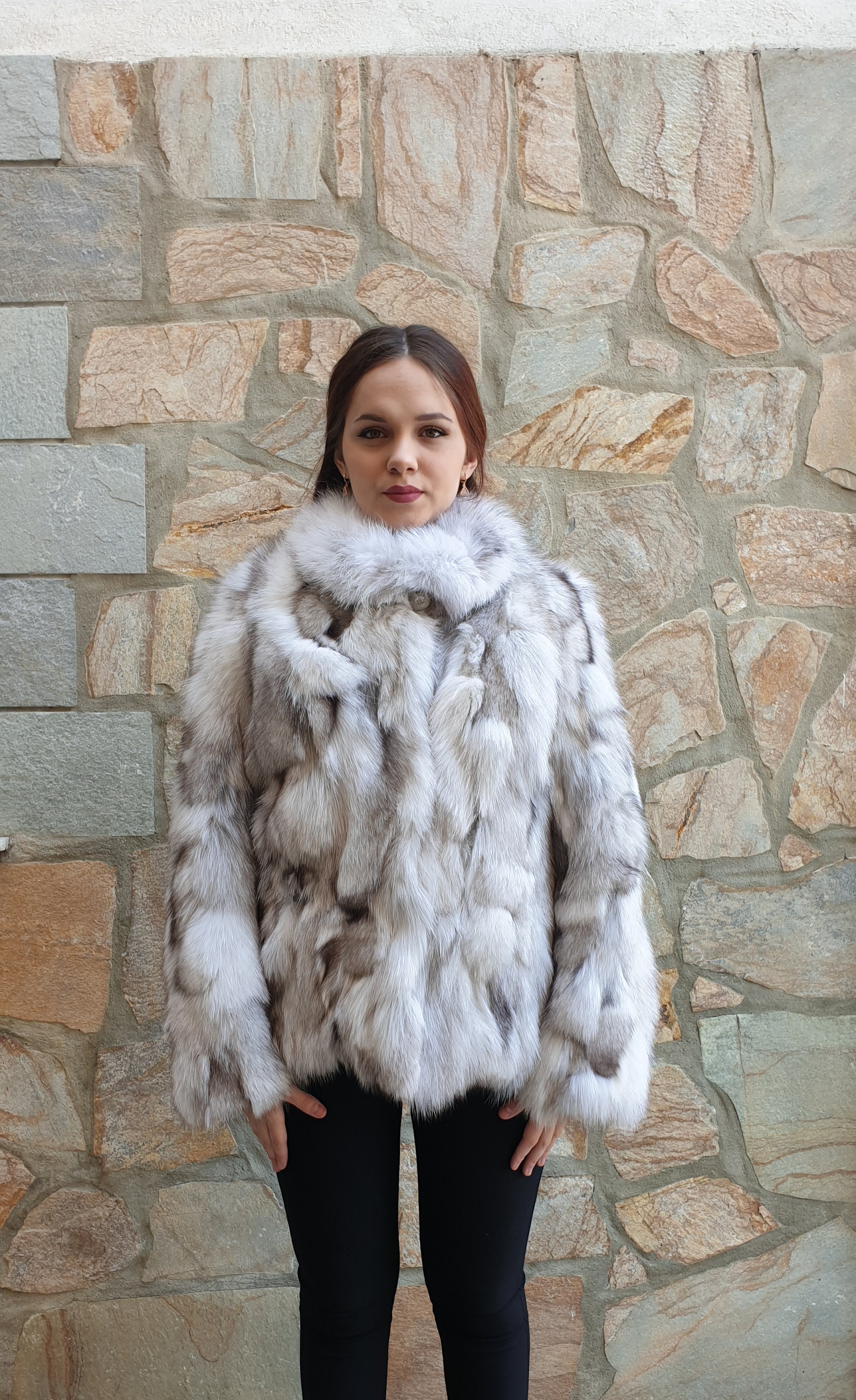 Fur Jacketfox Fur Jacketreal Fox Fur - Etsy