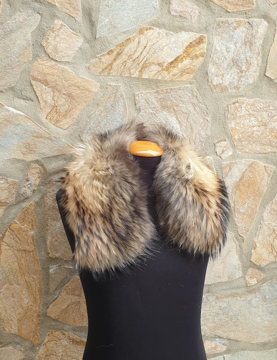 Fur Collar fin Raccoon Fur Collar real Fur Etsy Canada