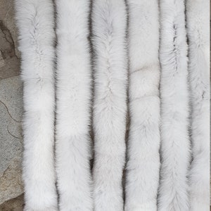 Fur Strips, Natural Blue Fox Strips,real Fox Fur - Etsy