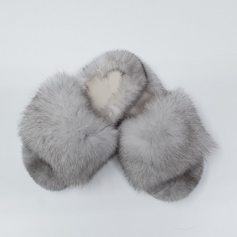 Mink Fur Slides - Etsy