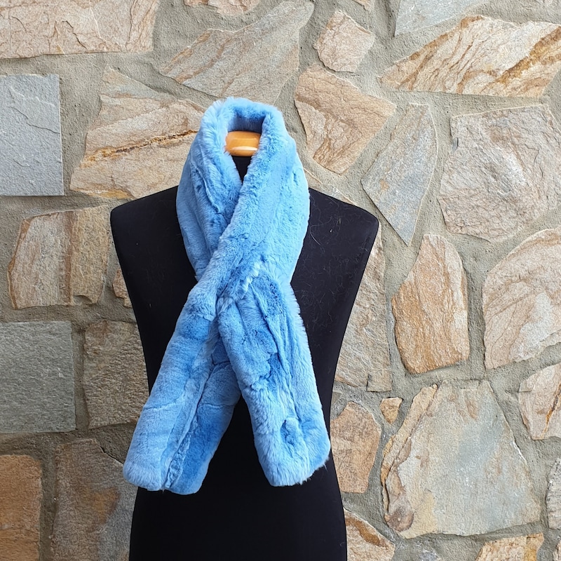 Rabbit Fur Scarf - Etsy