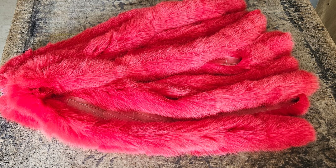 Fur Strips,fox Fur Trims,real Red Fur Strips - Etsy