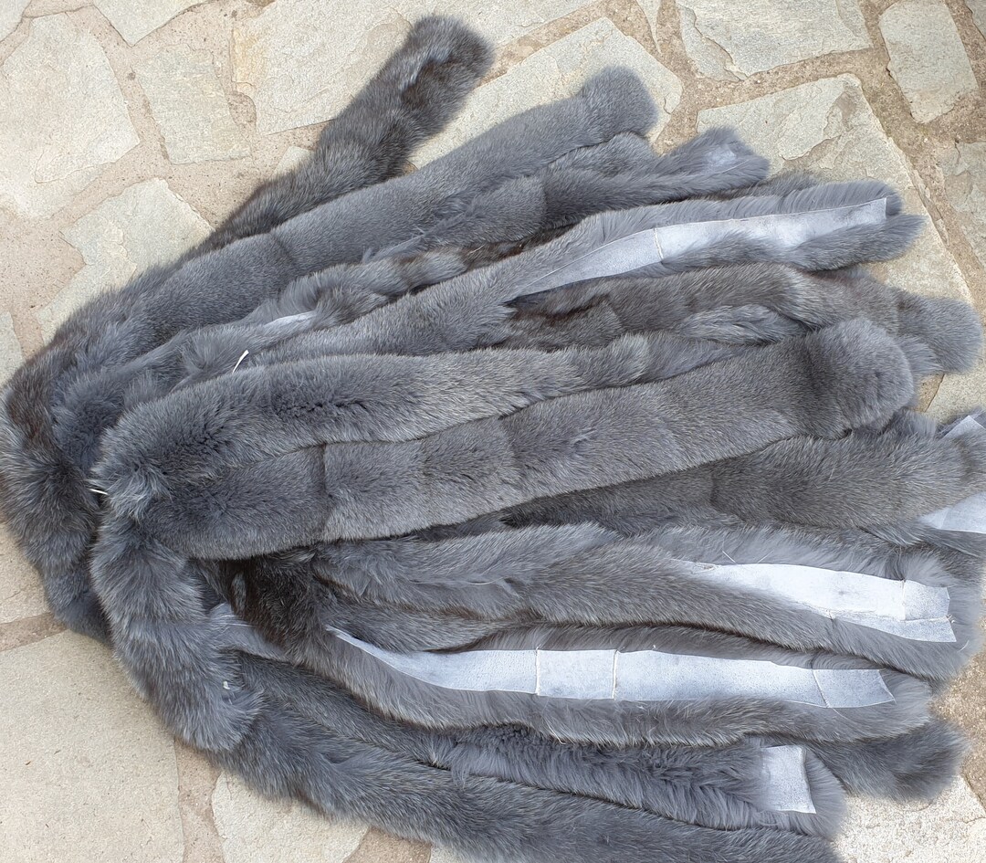 Fur Strips,fox Fur Trim,real Fur Strips - Etsy