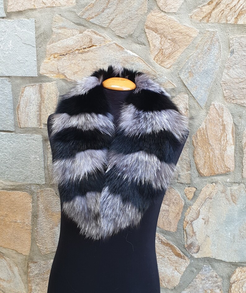 Handmade Fox Fur Collar: Real Fur Neck Warmer - Etsy