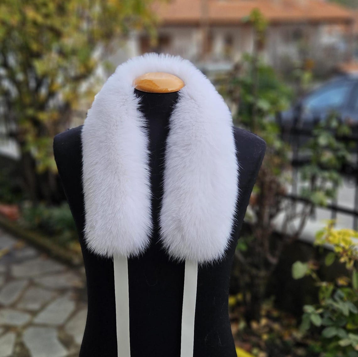 Fur Collar,fox Fur Collar,white Fox - Etsy