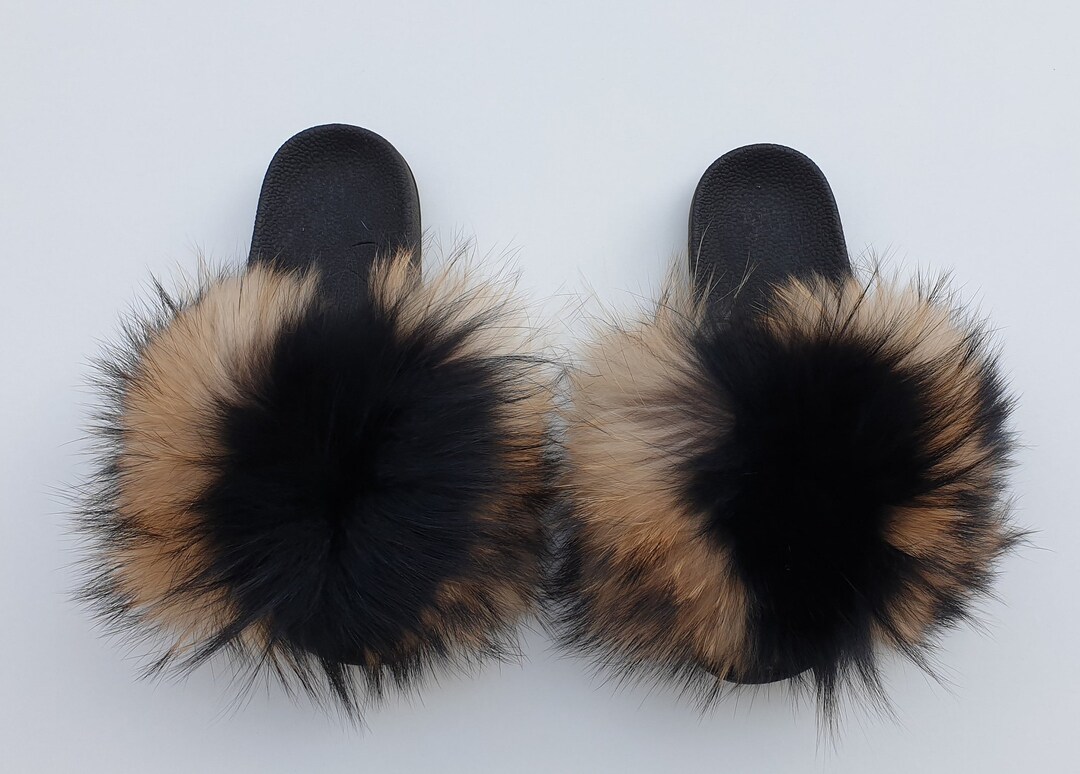 Fur Slides,fur Slippers,fluffy Fur Shoes,fur Flip Flop,fur Shoes ...