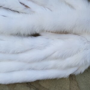 Fur Strip,fox Fur Trim,real Fur White Strip,39.37 Inches - Etsy