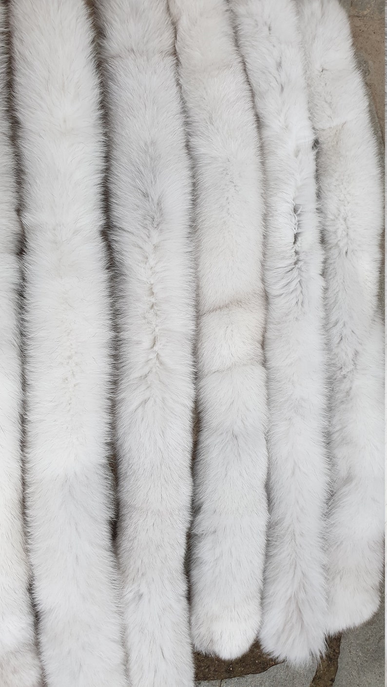 Fur Strips Natural Blue Fox Stripsreal Fox Fur - Etsy