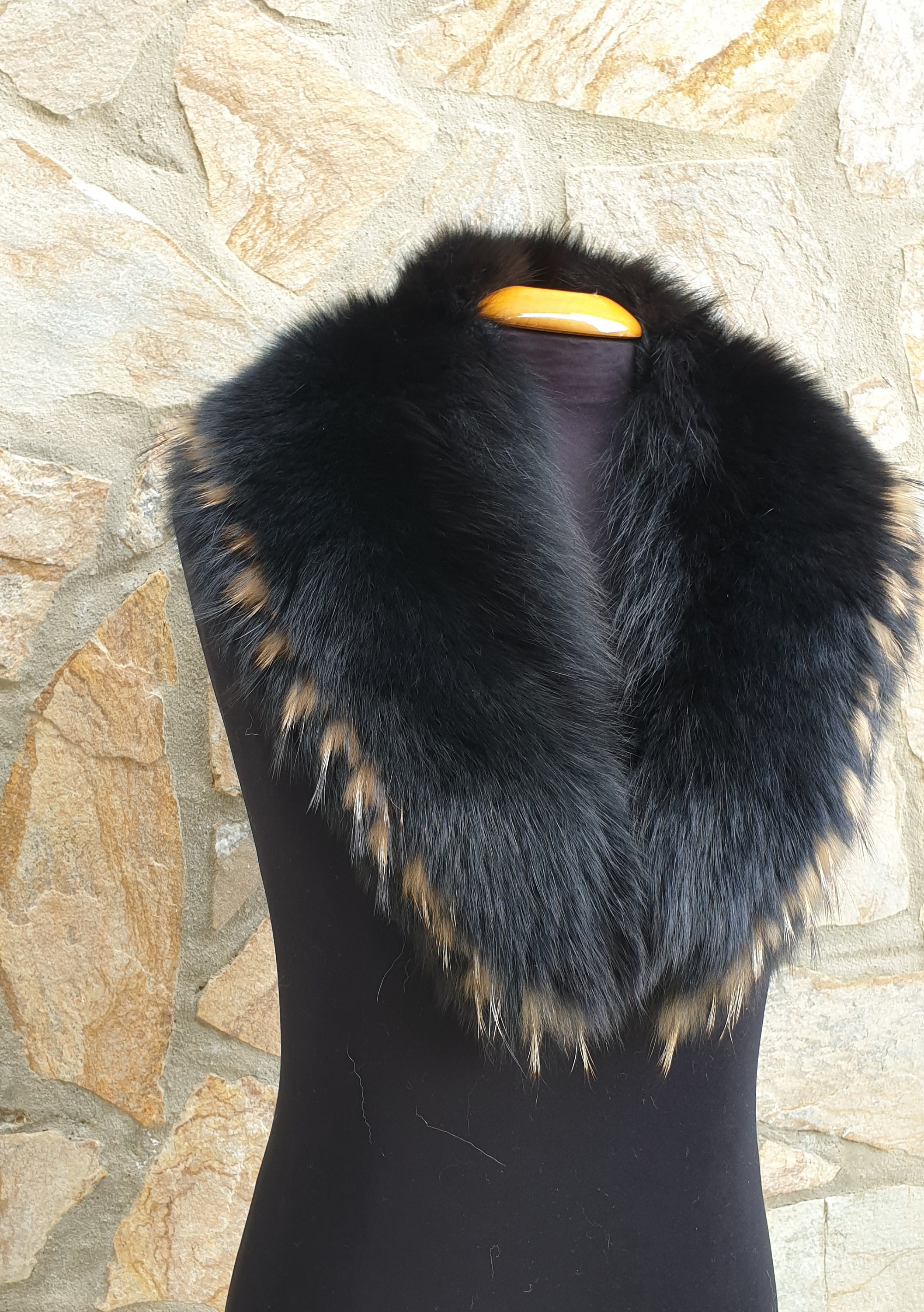 Fur Collarfox Fur Collarreal Fur Collar - Etsy