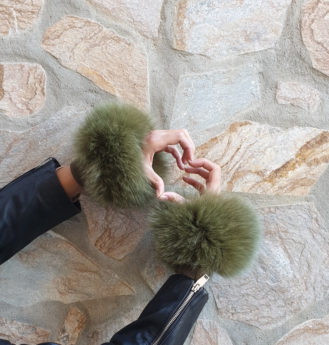 Fur Cuffsreal Fur Cuffsfox Fur Cuffs - Etsy