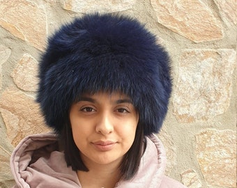 Blue Fox Hat - Etsy