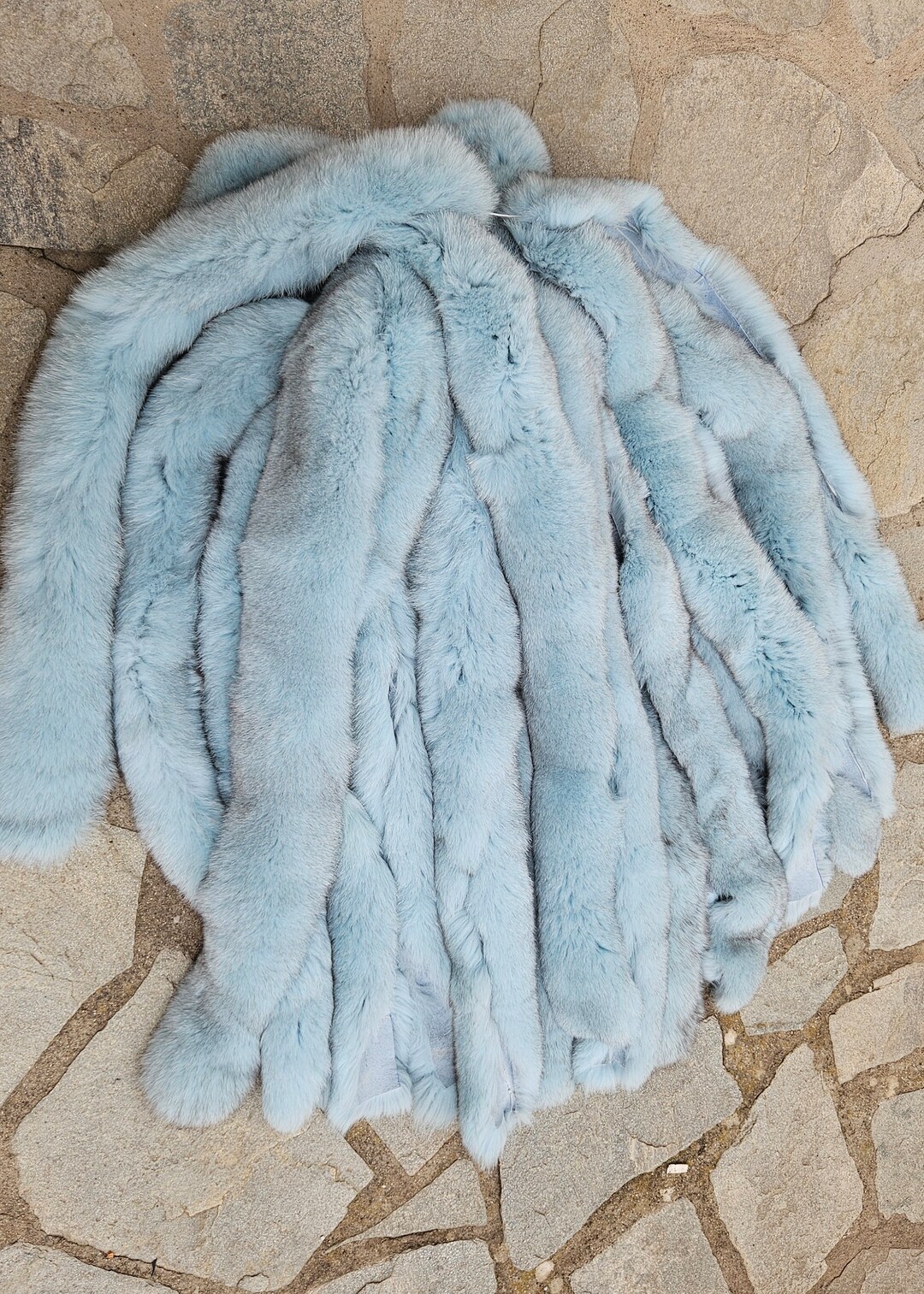 Fur Strips,fox Fur Trim,real Fox Fur Strip - Etsy