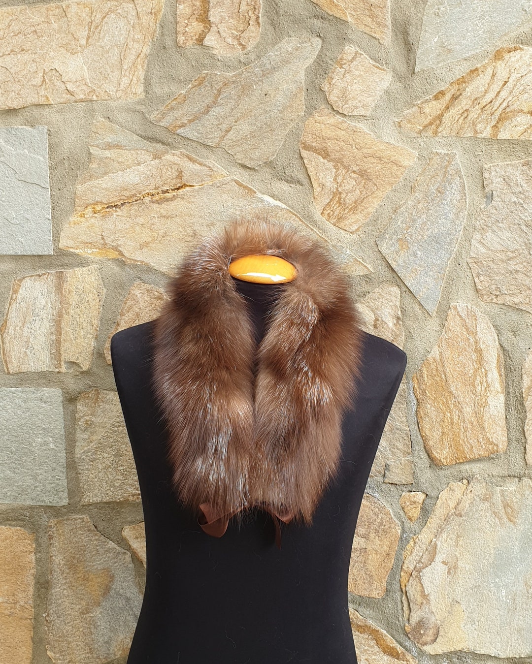 Crystal Fox Fur Collar,real Fur Collar - Etsy