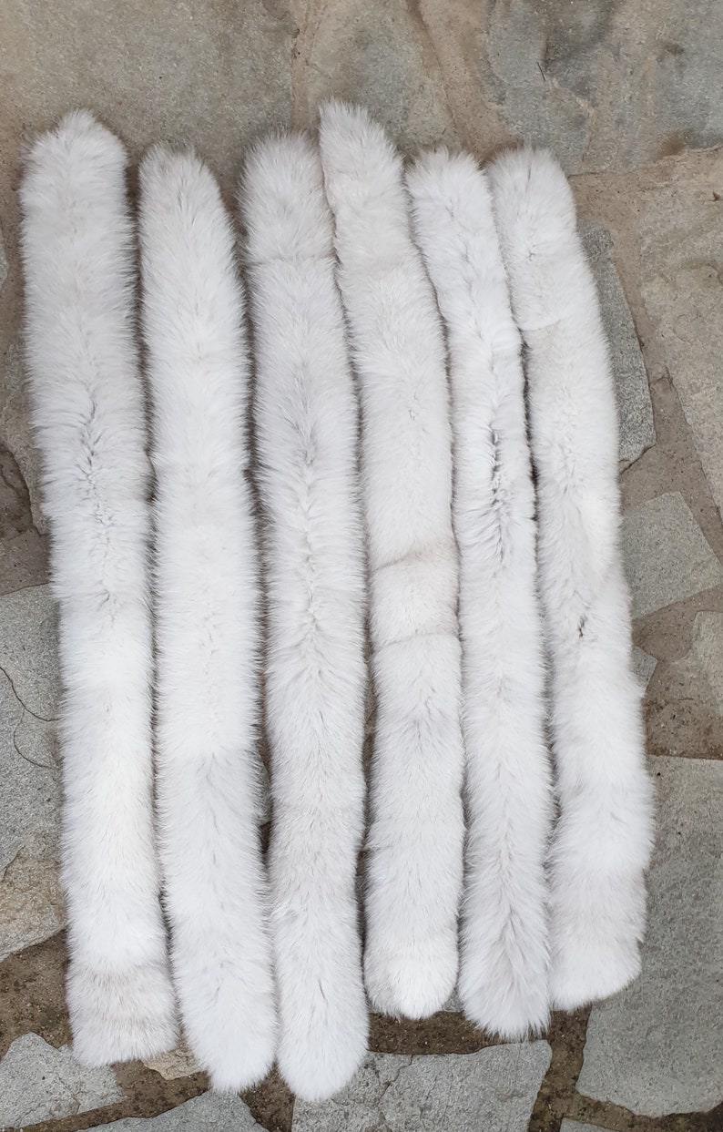 Fur Strips, Natural Blue Fox Strips,real Fox Fur - Etsy