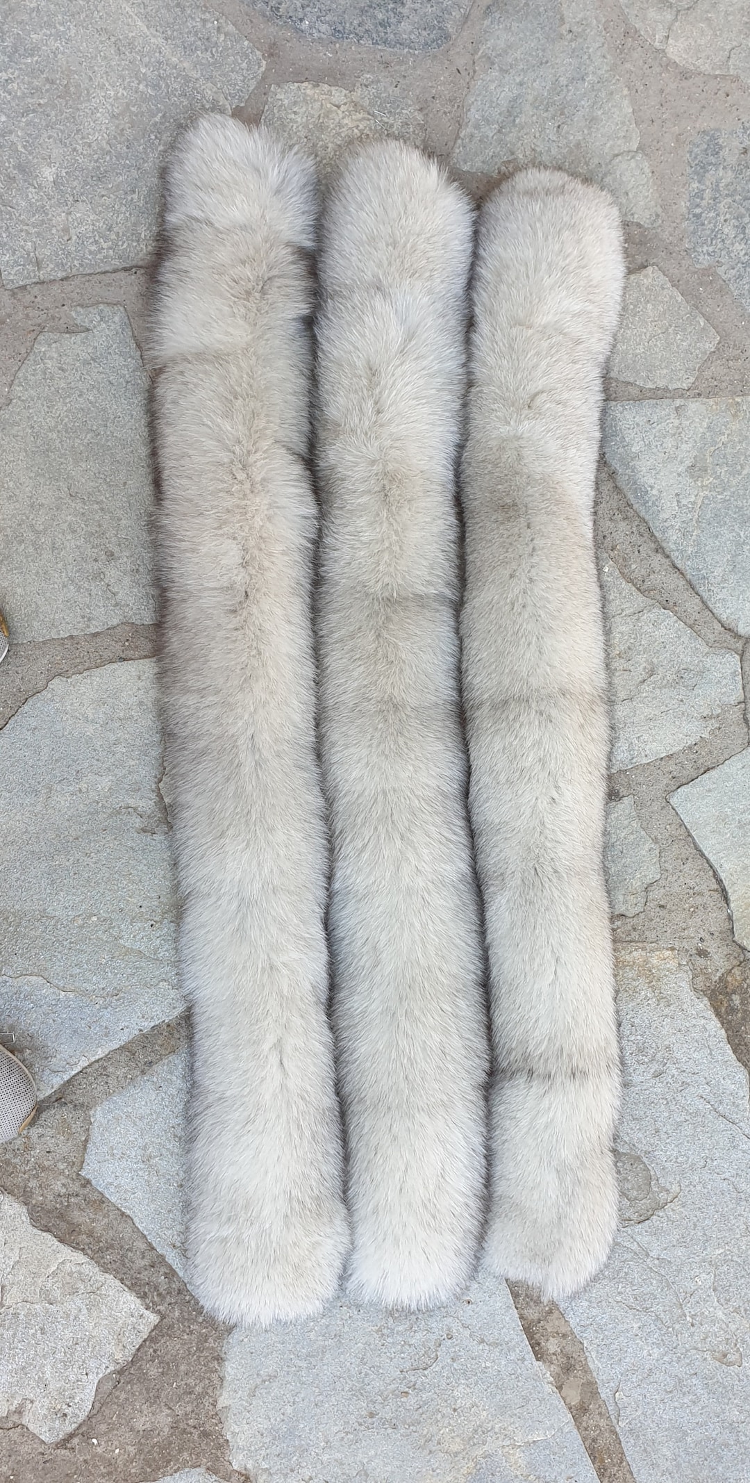Real Fox Fur Strips: Handmade Fur Trims (39.37" X 1.96") - Etsy