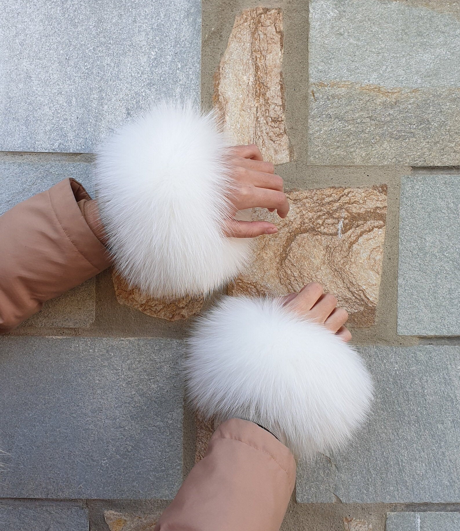 Fur cuffsreal fur cuffsfox fur cuffs | Etsy