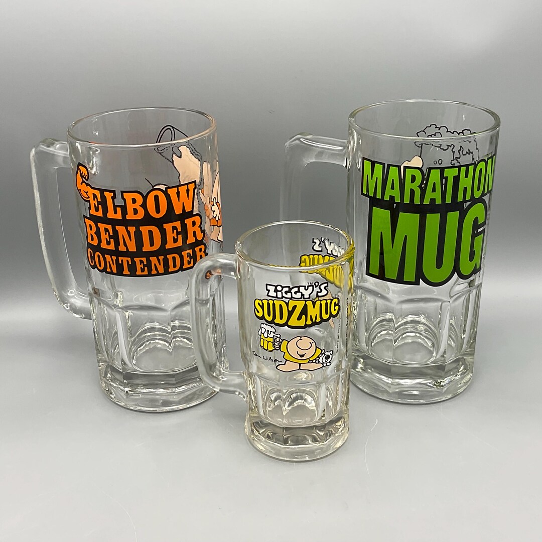 Ziggy Elbow Bender Contender, Marathon Mug and Sudzmug Mugs—set of 3 - Etsy