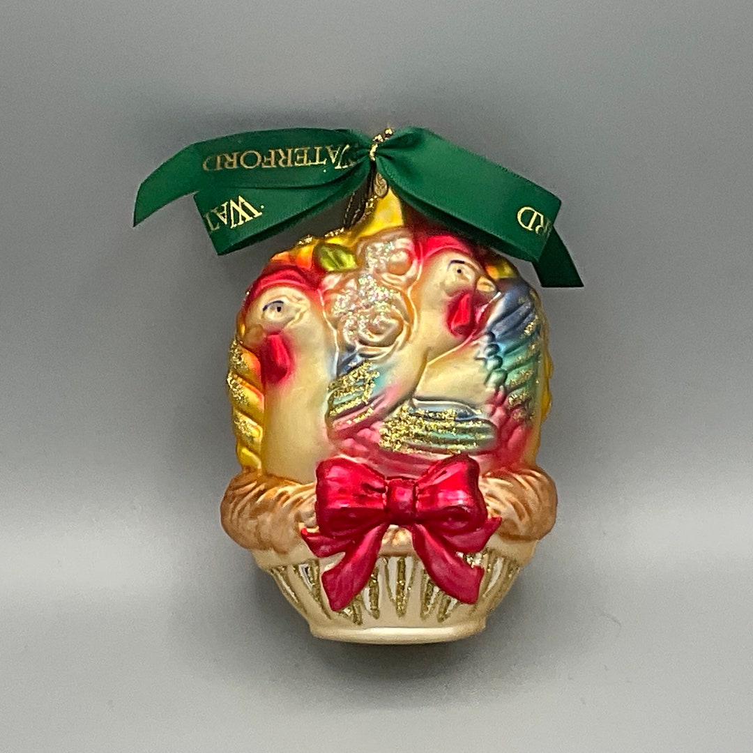 Waterford Three French Hens Holiday Heirlooms Christmas Ornament - Etsy