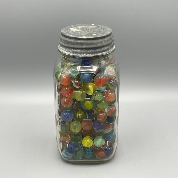 Jar of Marbles - Etsy