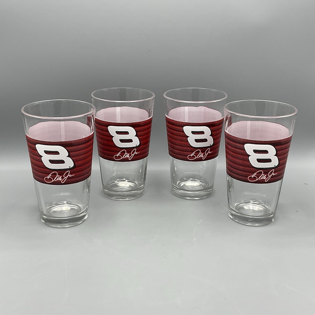 Dale Earnhardt Jr. #8 Pint Beer Glasses—set of 4 - Etsy