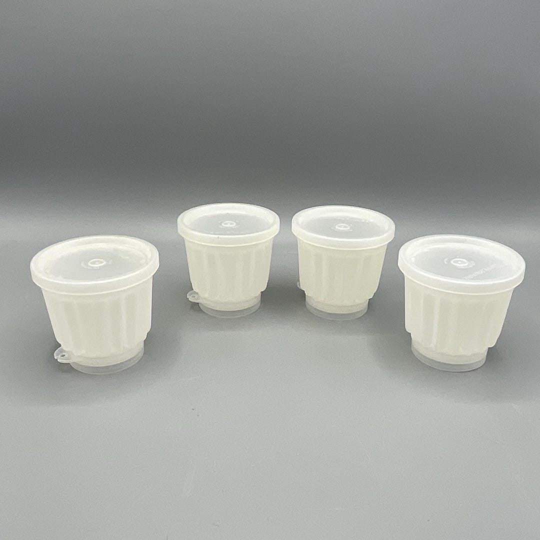 Set of 4 Tupperware Individual Jello Molds With Lids - Etsy