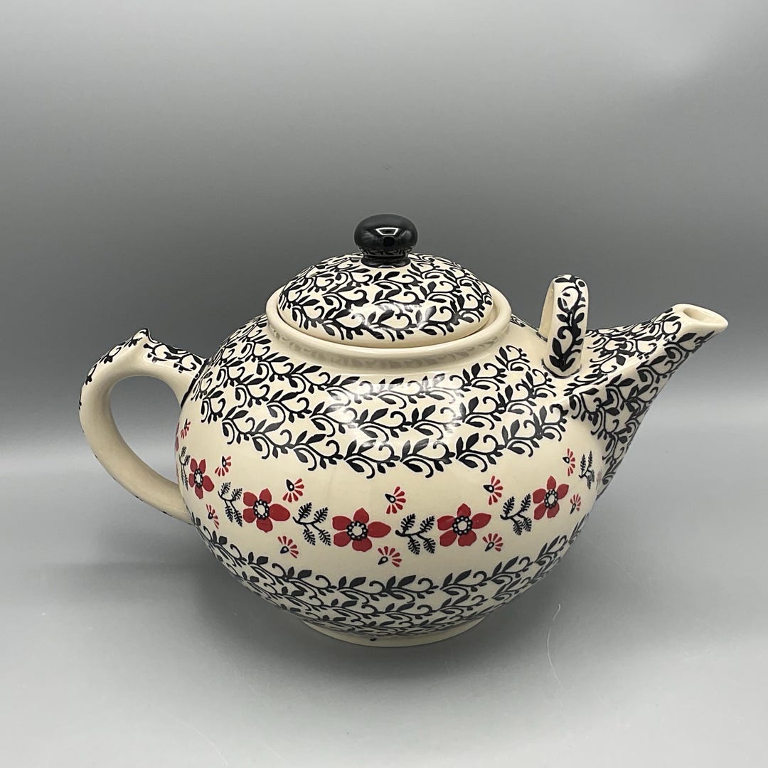 Polish Pottery 3 Liter Filigree Teapot - Etsy