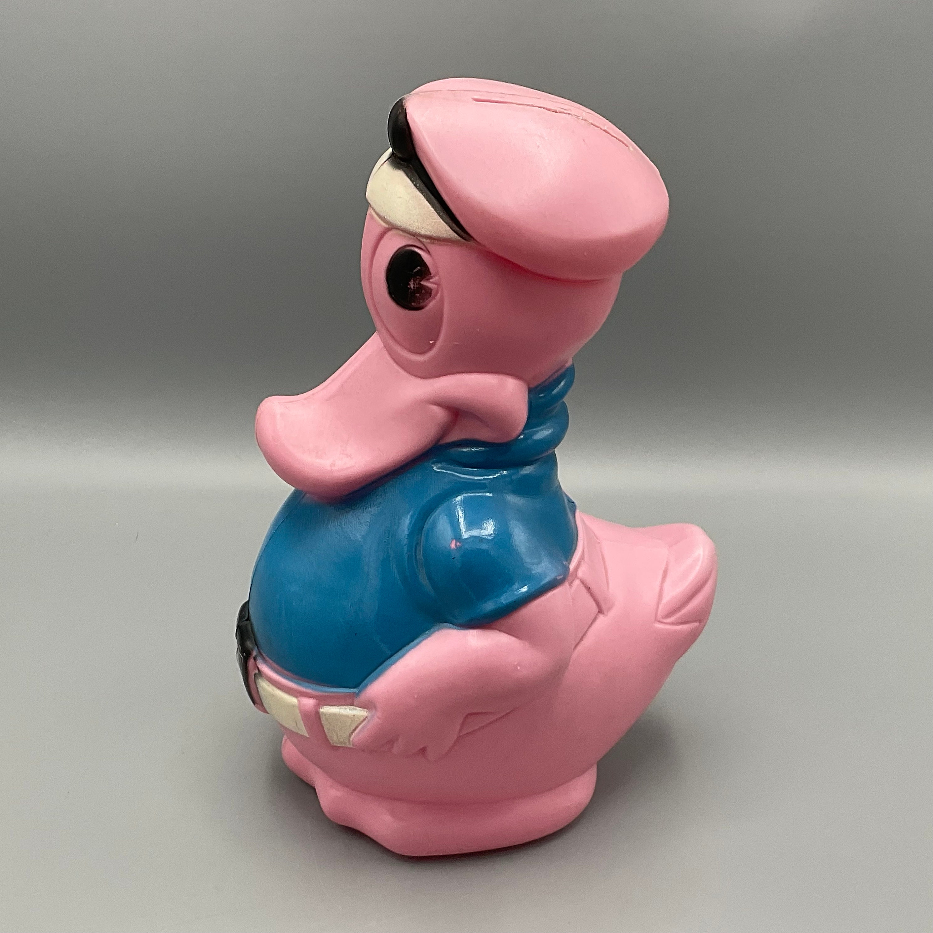 1974 Pink Donald Duck Blow Mold Bank - Etsy
