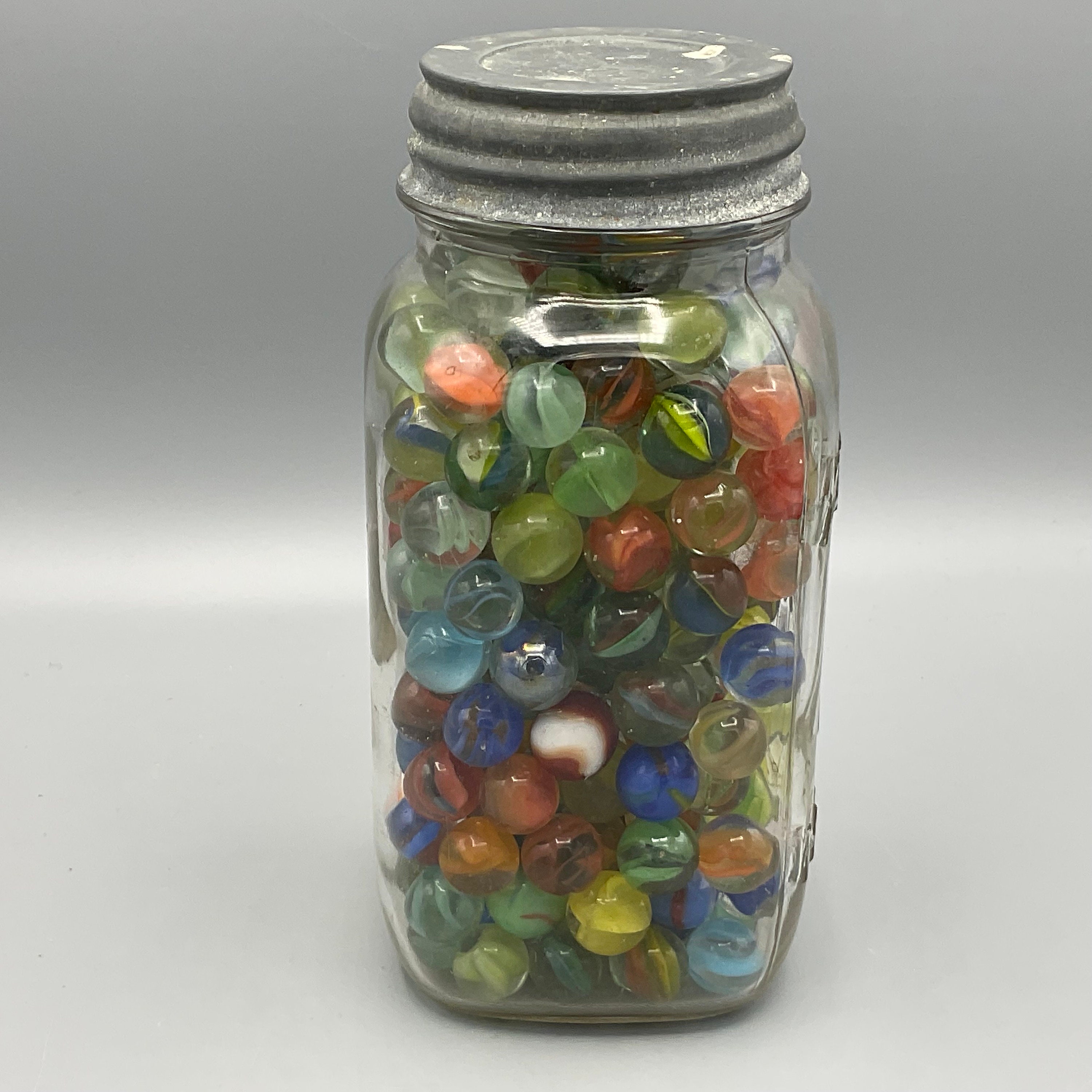 Hazel Atlas Quart Mason Jar of Marbles - Etsy