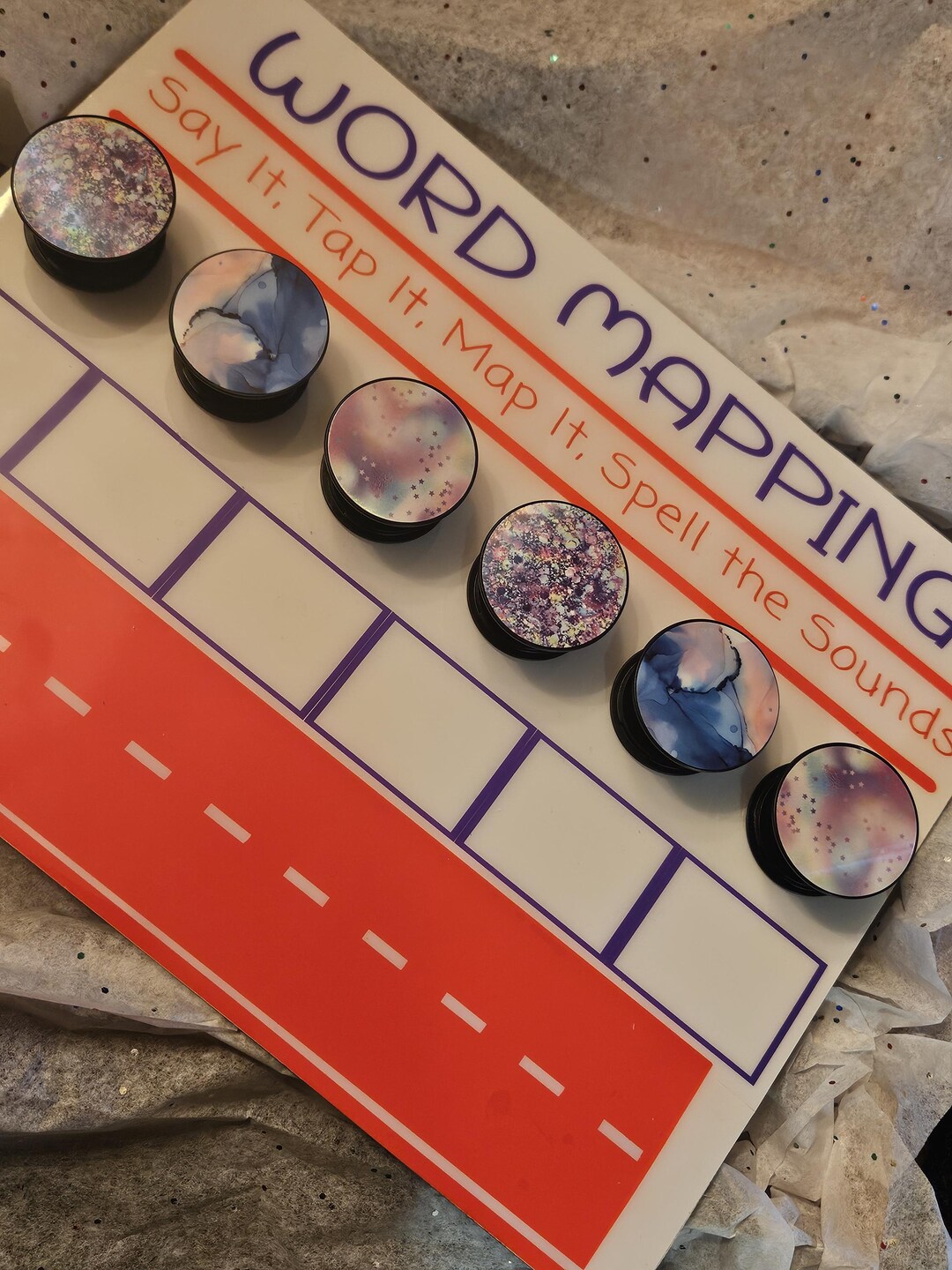 Phoneme Fusion Board-word Mapping Tool-literacy Manipulatives-phonics ...