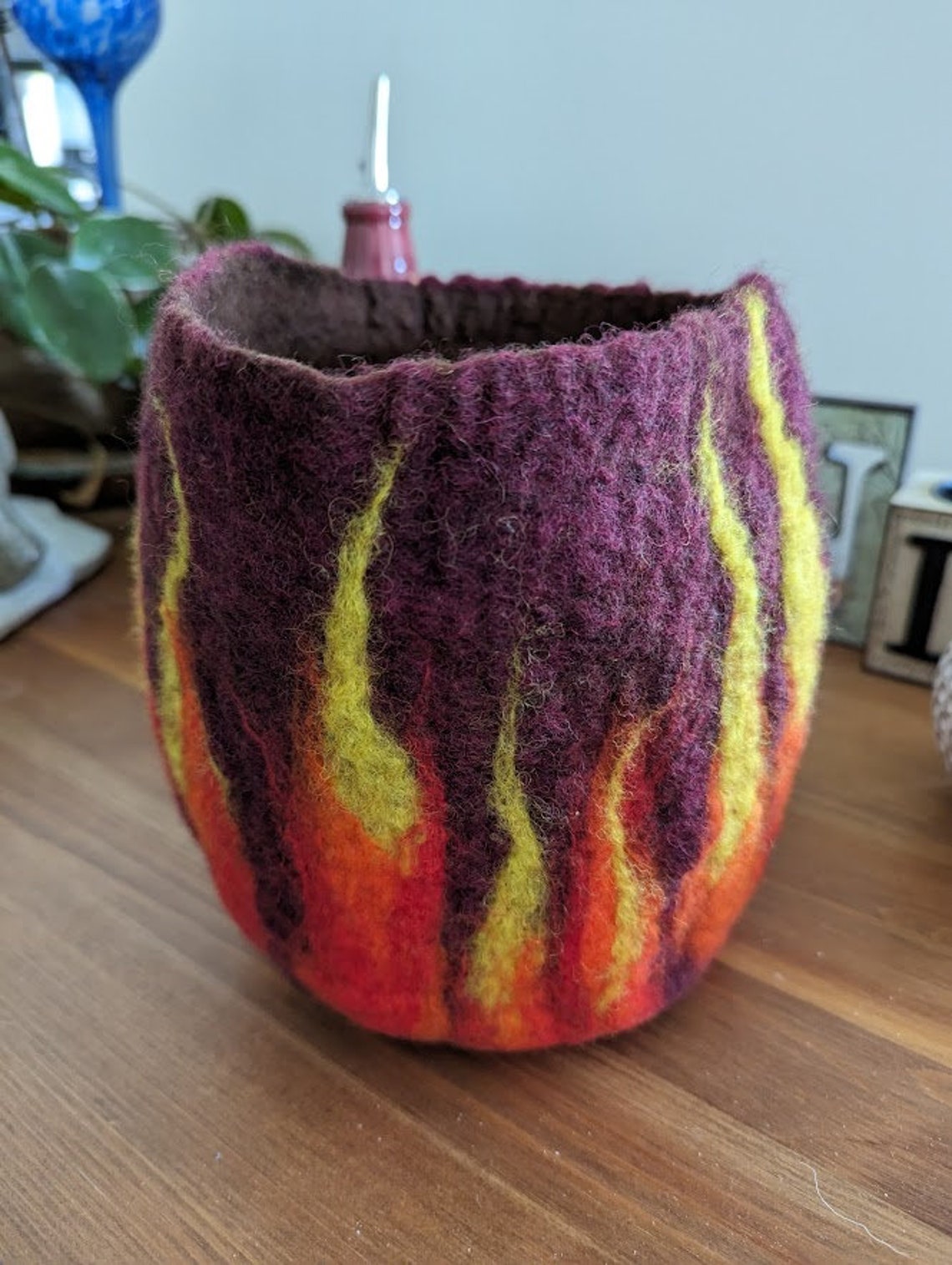 Felted Flame Vessel - Etsy