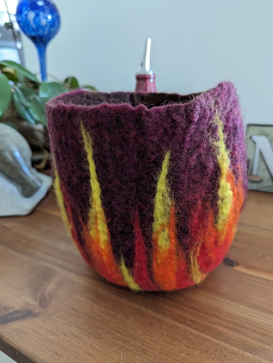 Felted Flame Vessel - Etsy